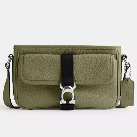 Coach | Bags | Coach Beck Slim Crossbody Bag In Silvermoss Green Soft ...
